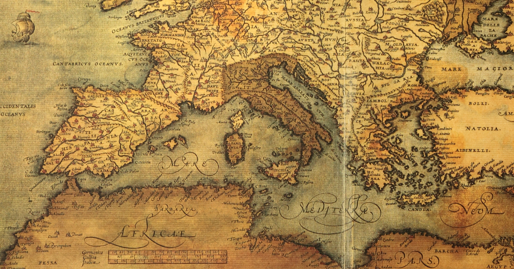 Ancient Mediterranean Map - Art||fact Society